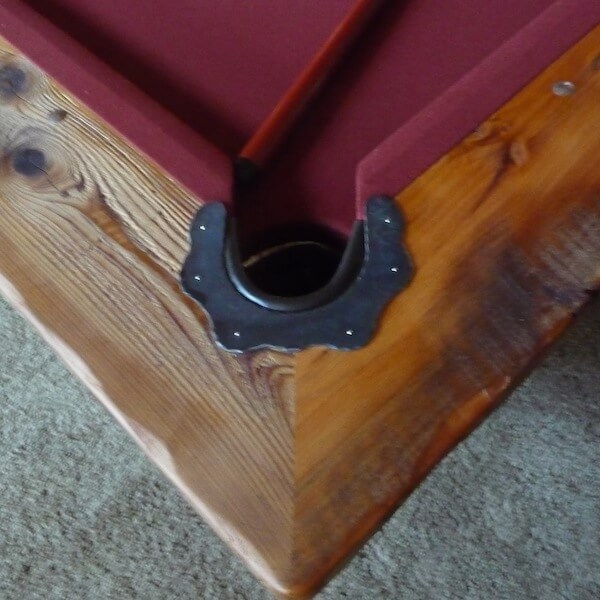 Pocket Leather | Rustic Pool Table | Aspen Rustic Inc. | Custom Built ...