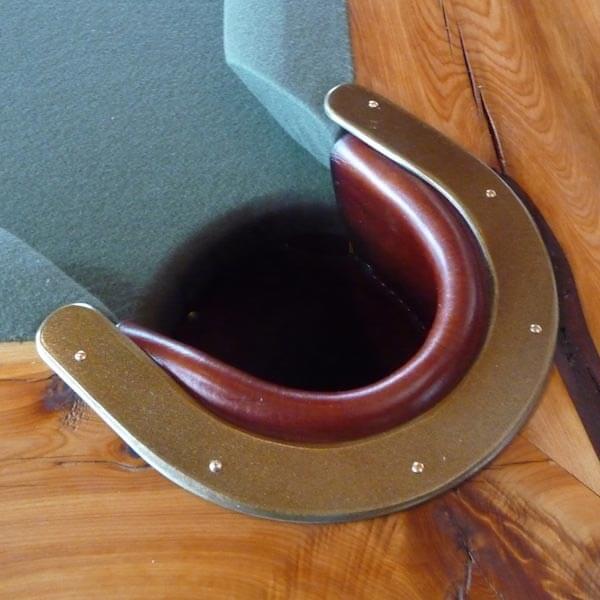 Pocket Leather | Rustic Pool Table | Aspen Rustic Inc. | Custom Built ...